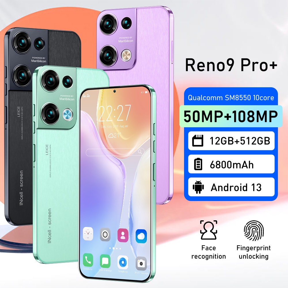 Reno9 Pro+ Smartphone 7.3inch ultra-clear screen 4G/5G mobile phone 12 ...