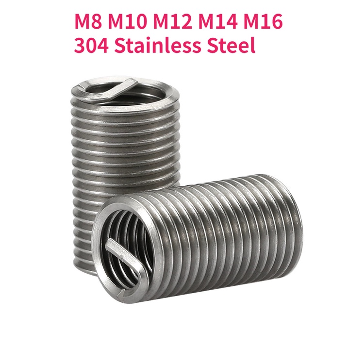 M8 M10 M12 M14 M16 304 Stainless Steel Fastening Thread Insert Repair ...