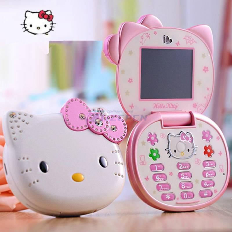 Sanrio Small Mobile Phone K688 Kawaii Hello Kitty Flip Cartoon 2G ...