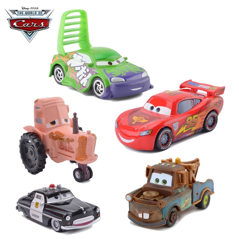 Pixar Cars 2 Alloy Car Model Lightning McQueen Mater Fillmore Car Toy ...