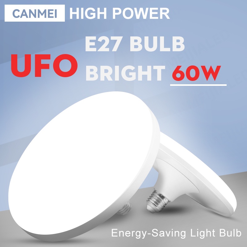 Replaceable Ceiling Lights UFO Led Light Ceiling 20/40/60W LED Bulb E27 ...