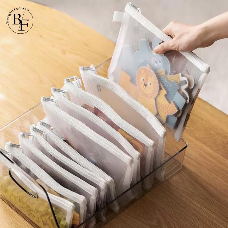 Transparent Mesh Zipper File Bag A4/A5/A6 Nylon Information Document ...