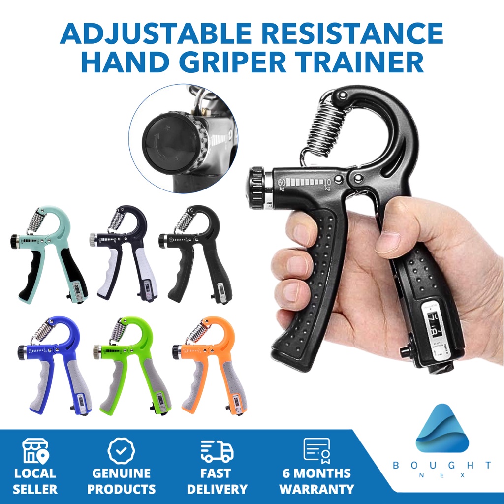 Adjustable Resistance Hand Grip - For Wrist, Arm, Finger Exerciser ...