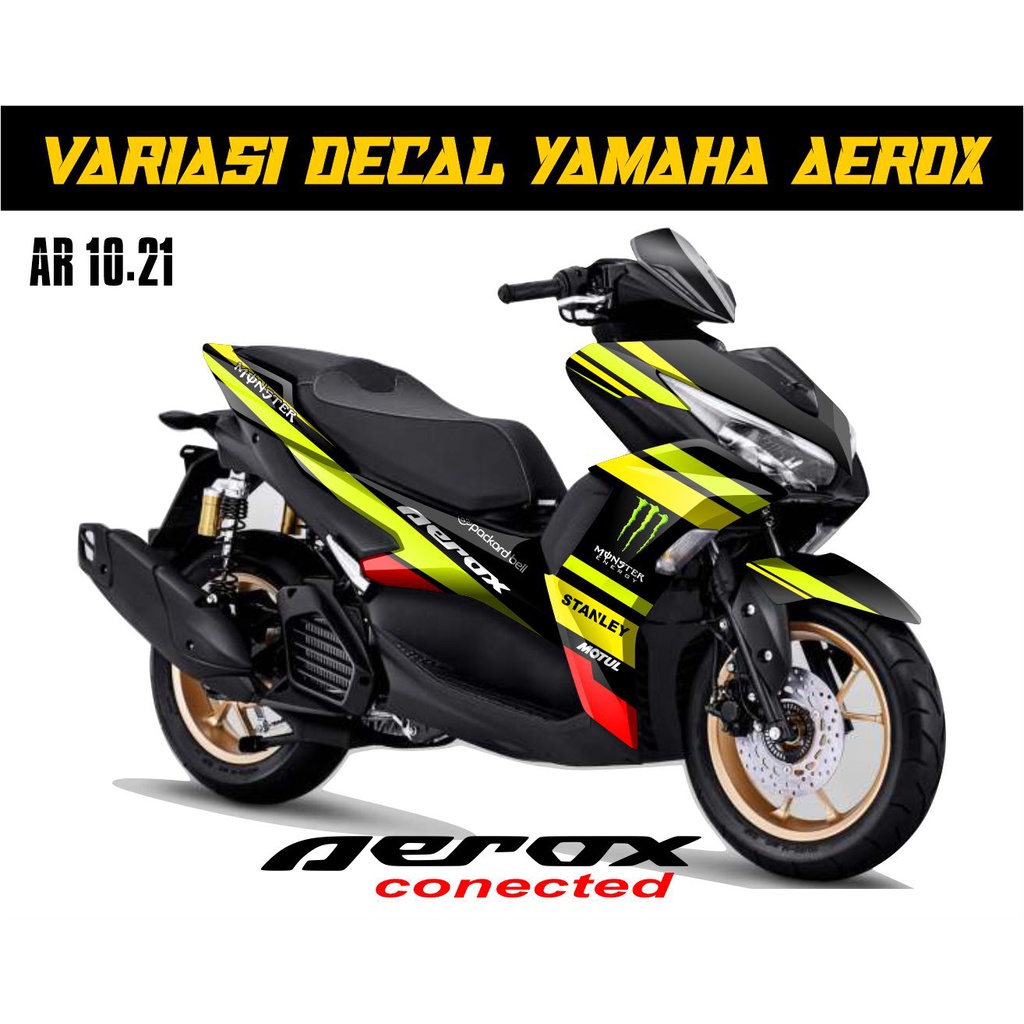 All New Aerox 155 Connected Fullbody Variation Decal Sticker - New AR ...
