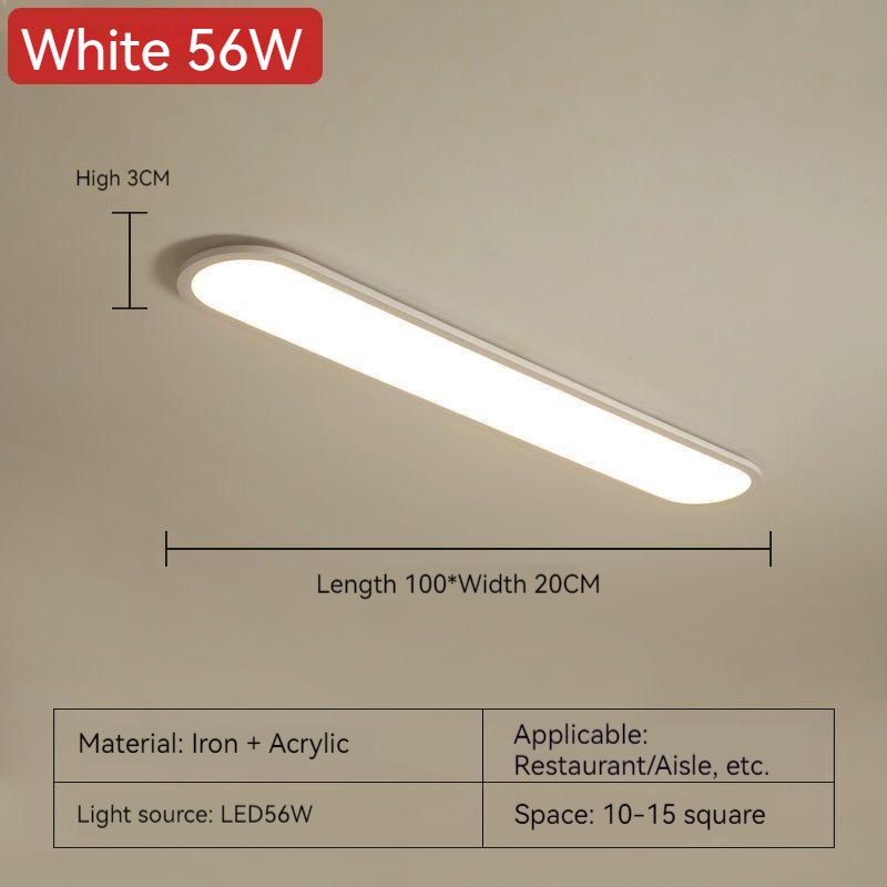 Led Long Ceiling Light Modern Minimalist Strip Cloakroom Aisle Balcony ...