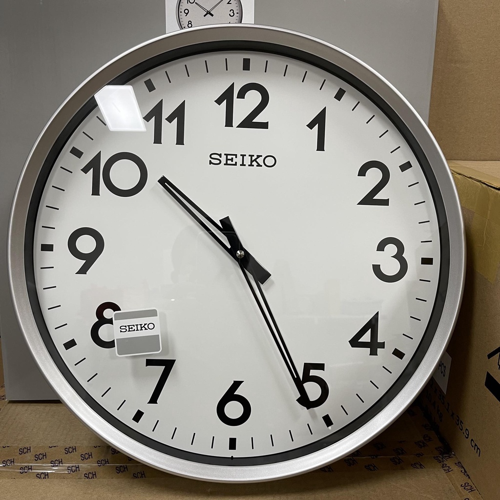 Seiko QXA560S White Analog Quartz Office Large Huge Wall Clock QXA560 ...