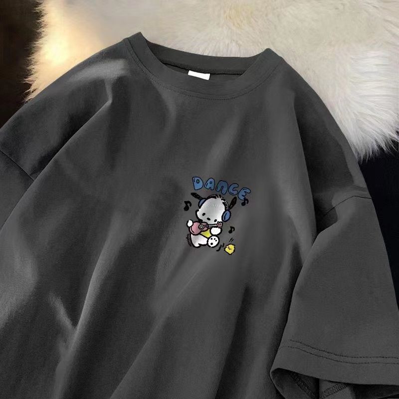 Fast Shipping~100% Cotton Short-Sleeved T-Shirt Male Female Students ins Loose Trendy All-Match ...