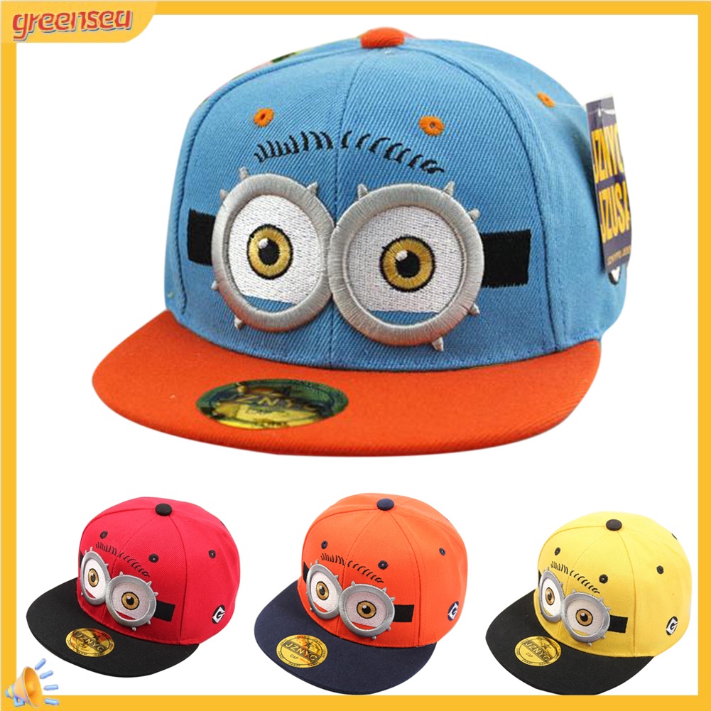 (greensea) Cartoon Minions Embroidery Kids Adjustable Baseball Cap ...