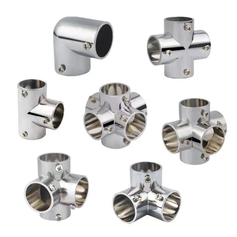 19/25/32 Stainless Steel Connector Display Clothes Rack Holder Elbow ...