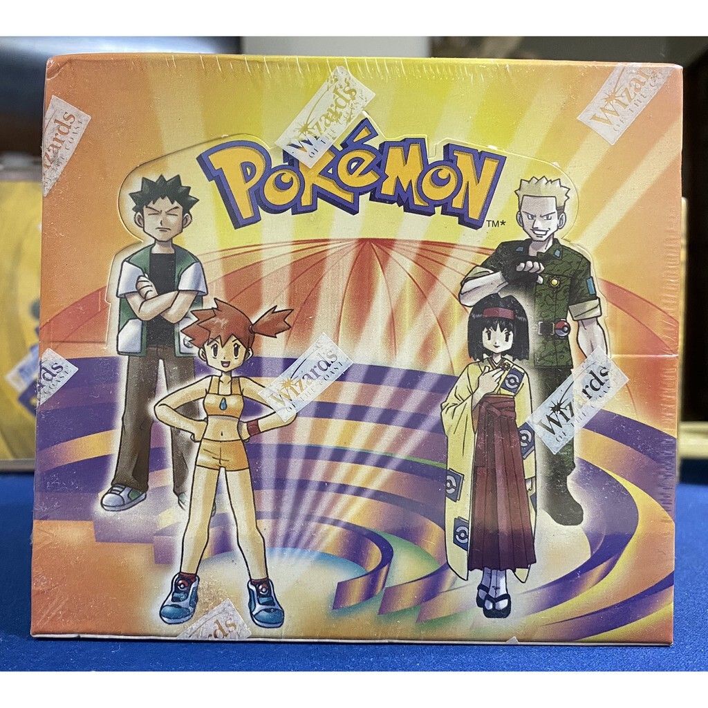 Pokemon TCG Gym Heroes ENGLISH Booster Box Vintage Factory Sealed ...