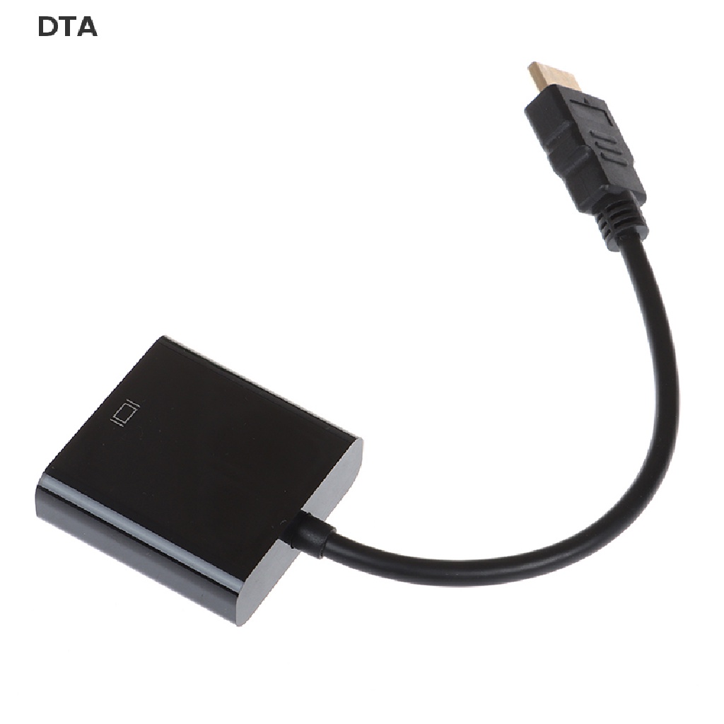 DTA Black HDMI to VGA adapter cable Projector monitor HD converter ...