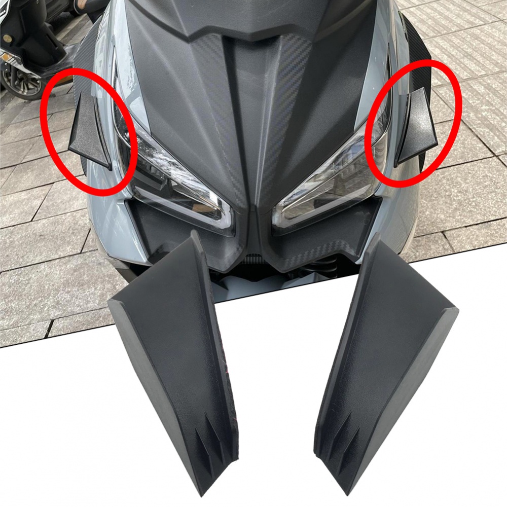 2Pcs Motorcycle Body Front Fairing Side Winglets Air Deflector Wing ...