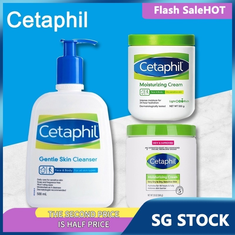 SG StockCetaphil Gentle Skin Cleanser For Face Body 500ML /Moisturizing ...