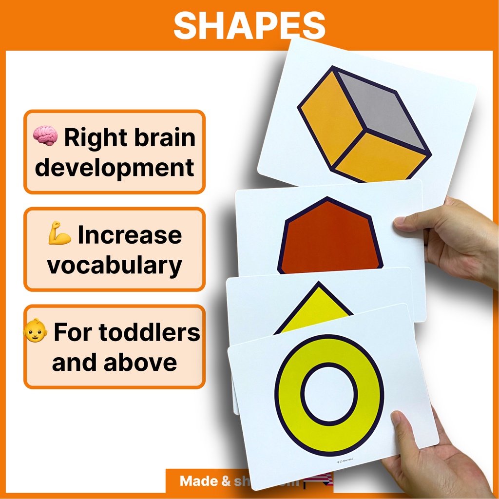 Shapes Flash Cards for Kids, Baby, Big Flash Card, Flashcard ...