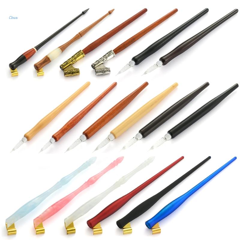 Chua Handmade Glass Dip Pen High Borosilicate Glass Elegant Crystal ...