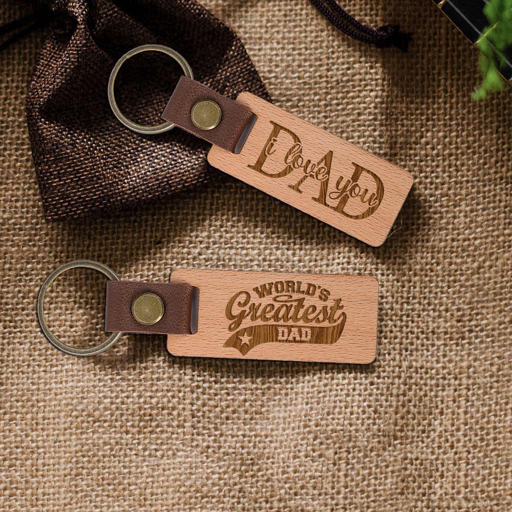 Dad Gifts Word's Best Dad Ever Keychain Gift for For Daddy Grandad ...