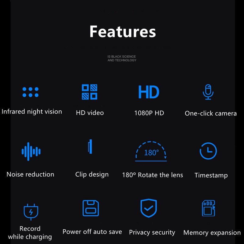 Body Camera Full HD 1080P Micro mini Camcorder Night Vision DV Video ...