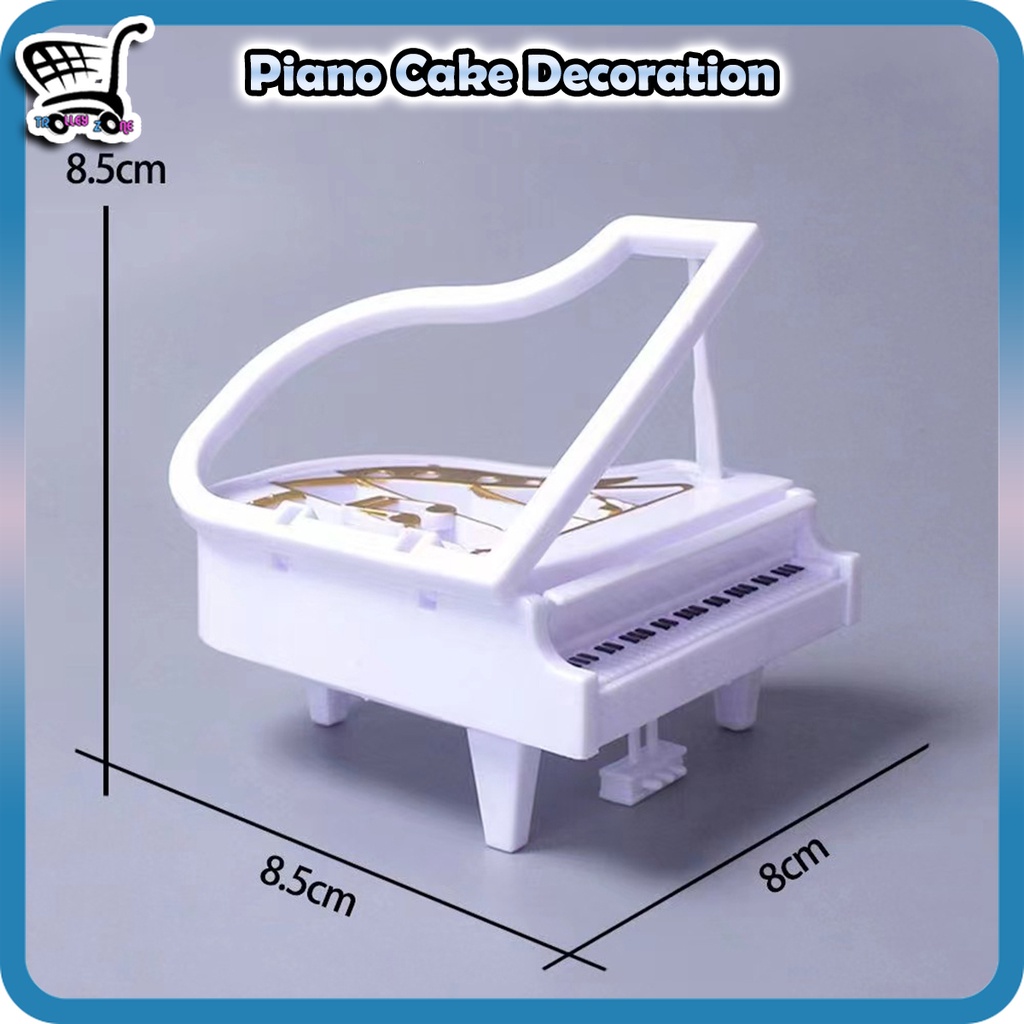 Piano Cake Topper Birthday Topper Cake Decorations Kek Hiasan Lotso 钢琴 ...