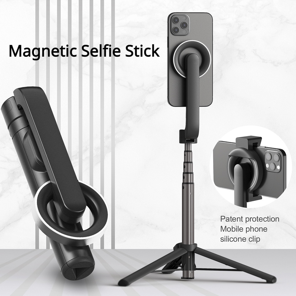 Magnetic Selfie Stick with Wireless Remote Control Handheld Stabilizer ...