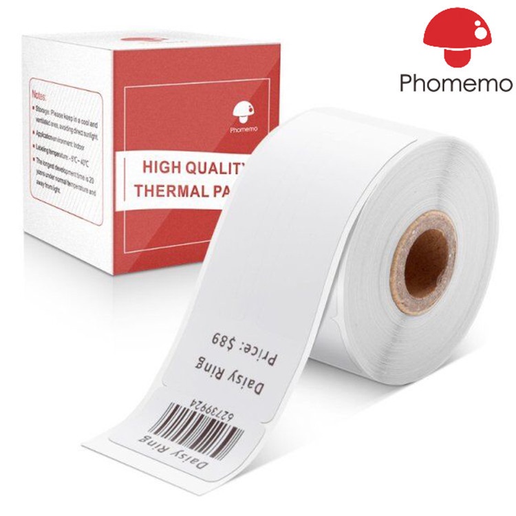 Phomemo M110 Multi-Purpose Thermal Self-Adhesive Round Square Label for Phomemo M110 Label ...