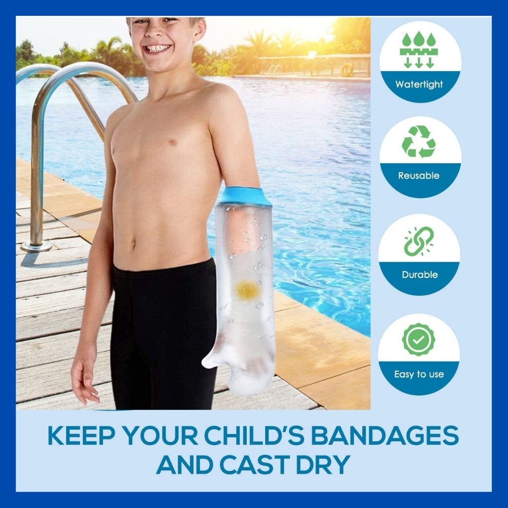 LOCAL Kids Arm Injury Bath Shower Waterproof Cast Cover Watertight ...