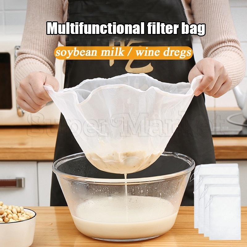 Fruit Veggie Juice Dregs Filter Bag Tea Coffee Wine Residue Sift Net ...