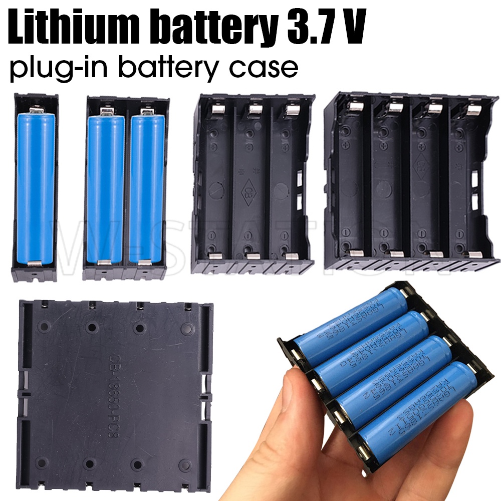 1 2 3 4 Slots ABS 18650 Battery Power Bank Cases / 3.7V Batteries ...