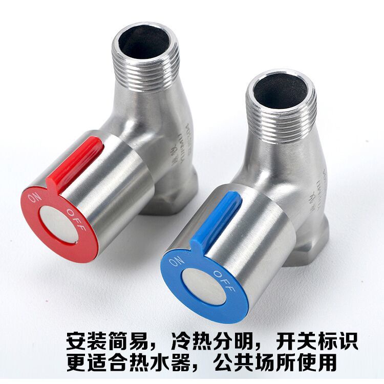 304 stainless steel straight-through valve 4-Point Open tube double ...