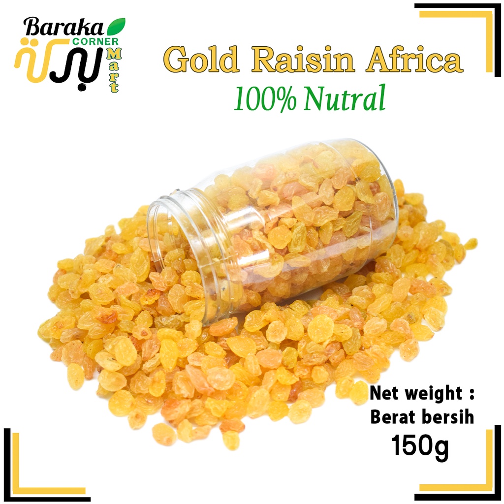 Kismis AA Emas | Fresh Raisins | Golden AA Raisin | Dried Fruit 150g ...