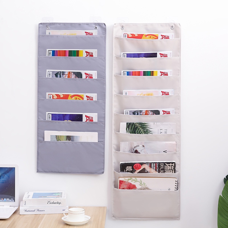 Document Hanging Storage Bag Oxford Cloth Storage Pocket Chart Hanging ...