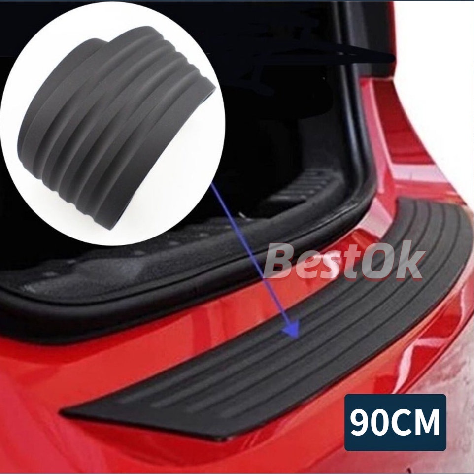 1 Pcs 90CM Universal Car Rear Bumper Protector Trunk Boot Door Sill ...