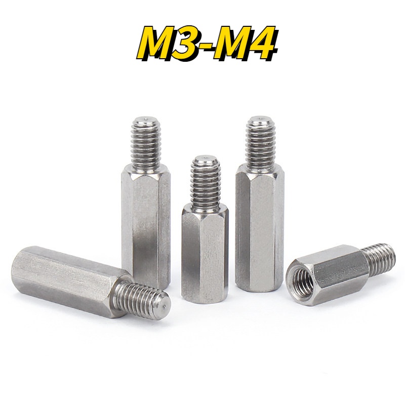 [X N Y] Stainless Steel Single Head Hexagonal Stud M3/M4 Chassis ...