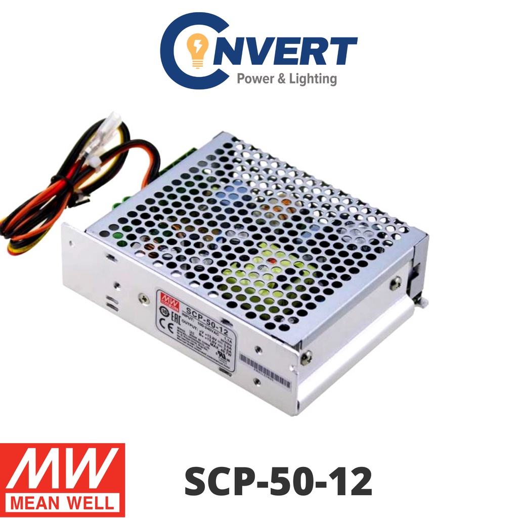 Mean Well SCP Series (SCP-50) SCP-50-12 Power Supply - 49.7W 13.8V 3.6A ...