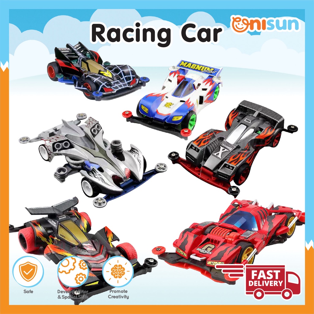 Kids Boy Fun Outdoor Moving Speed Saver Racing Chassis Car Pretend Toy ...