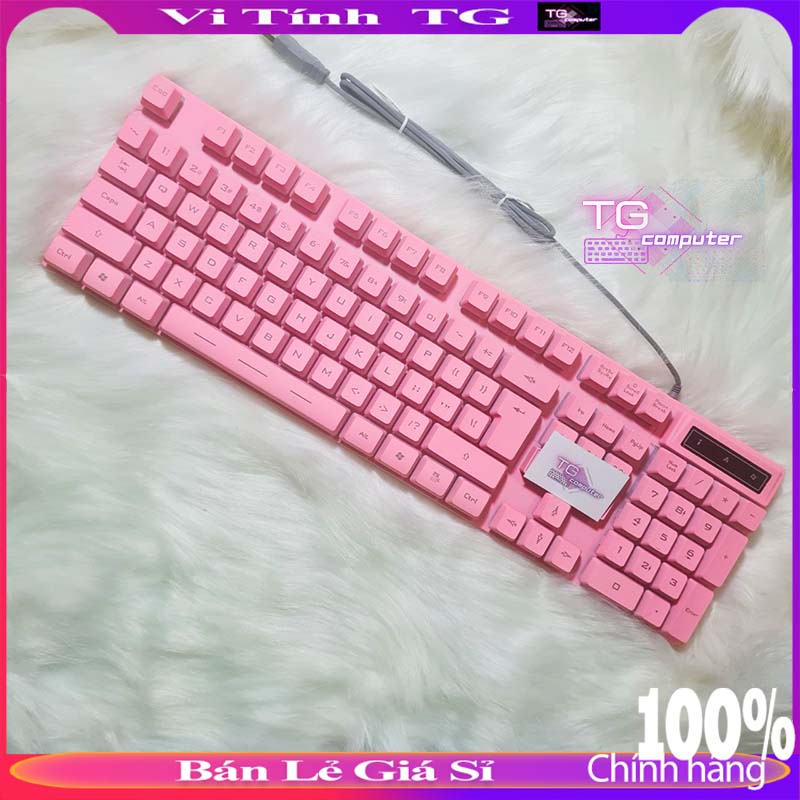 Cheap pink mechanical keyboard with led - Super cute and feminine ...