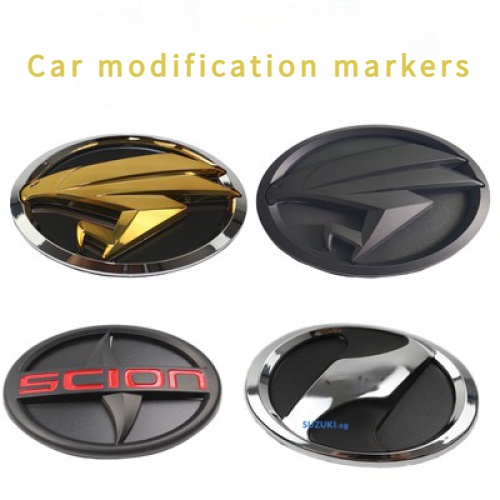 Apply to Toyota Harrier logo scion Lightning mark Eagle Gold matt Black ...