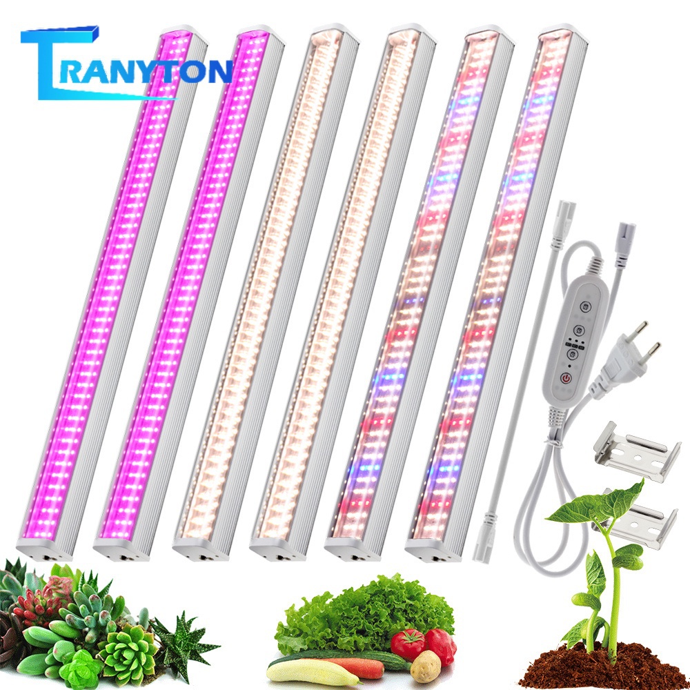 110-277V LED Grow Light Full Spectrum Plant Light Tube Waterproof ...