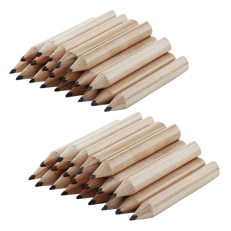 50Pcs Golf Pencils Sets Small Pencils Bulk Mini HB Pencils for School ...