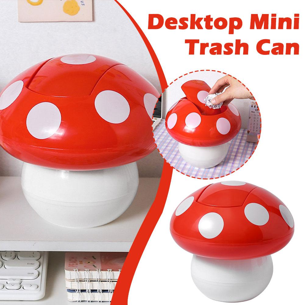 Mushroom Trash Can Plastic Wastebasket Garbage Container Bins Recycle ...