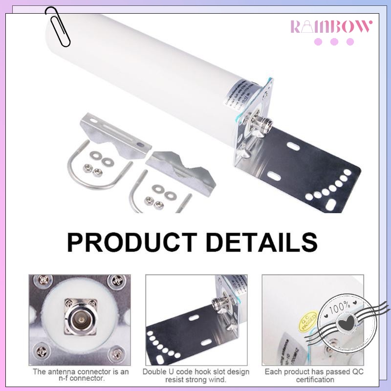 3G 4G LTE Outdoor Barrel Antenna External Antennna CRC9/TS9/SMA Router ...