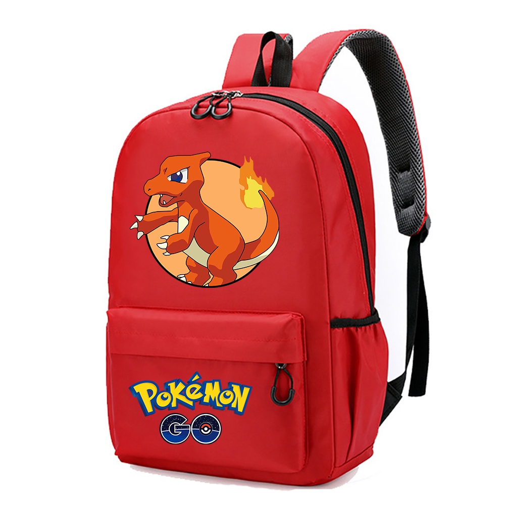 Pokemon Kids Backpack Pikachu Printed Student Schoolbag Cartoon ...