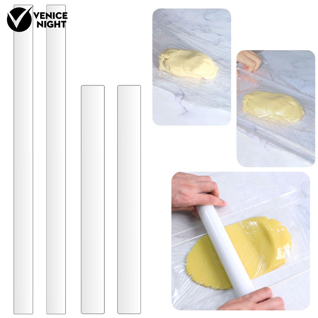 [VENICENIGHT] 2Pcs Rolling Pin Guide Reusable Food Grade Heat Resistant ...