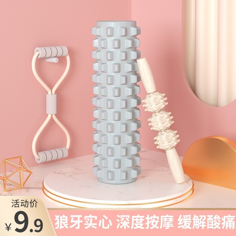 Solid Foam roller Muscle Relaxer Stovepipe Mace Fitness Massage Yoga ...