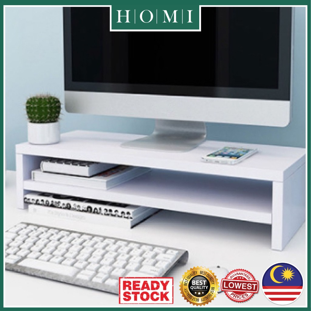 HOMI PC Desktop Computer Monitor Screen Increased Shelf Base Riser ...