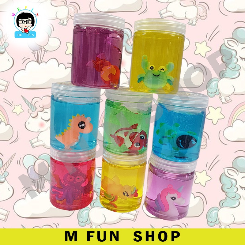 1Pc x 150ml Colorful Slime Animation Bottle Magic Crystal Slime Non ...