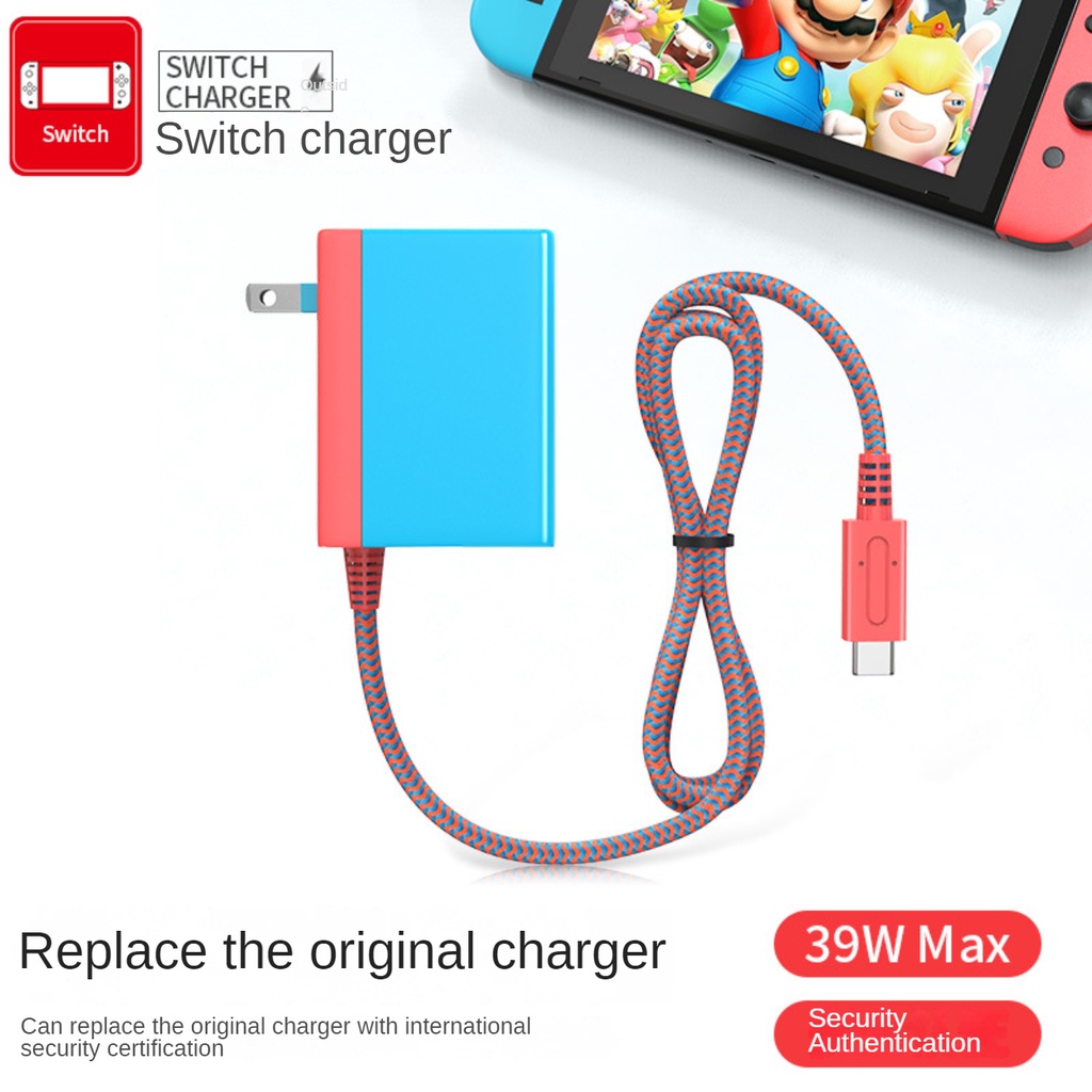 Nintendo Game Console Adapter 39W Fast Charging SWITCH with Cable ...