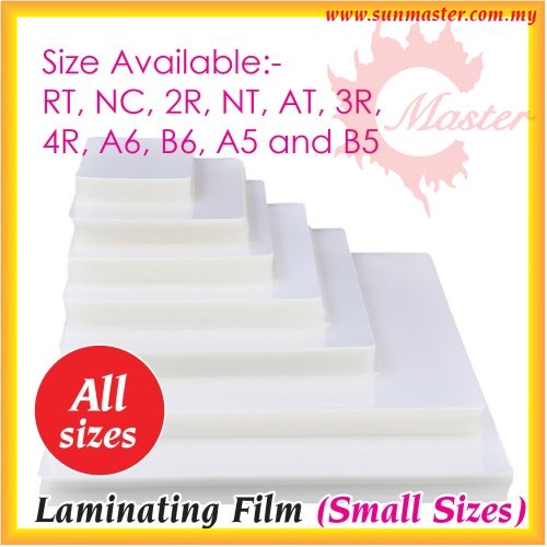 Laminating Film Small Size 150mic | Laminating Pouch | IC Name Card 2R ...