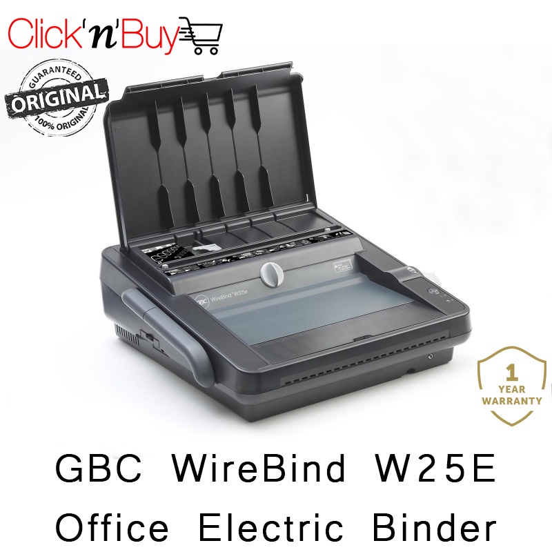 GBC WireBind W25E Office Electric Binder. A4 Document Size. Auto ...