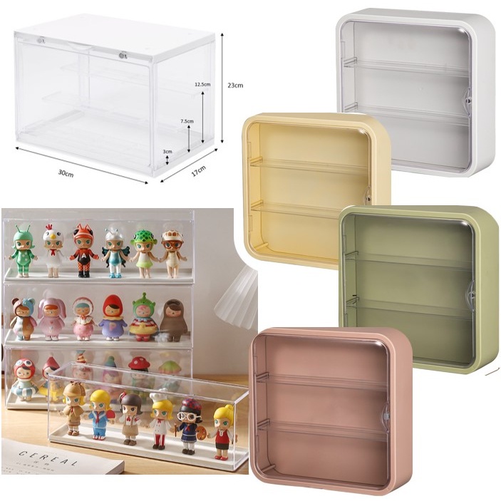 Acrylic Display Box Shelf & Cabinet For Blind Box Popmart Figurines ...