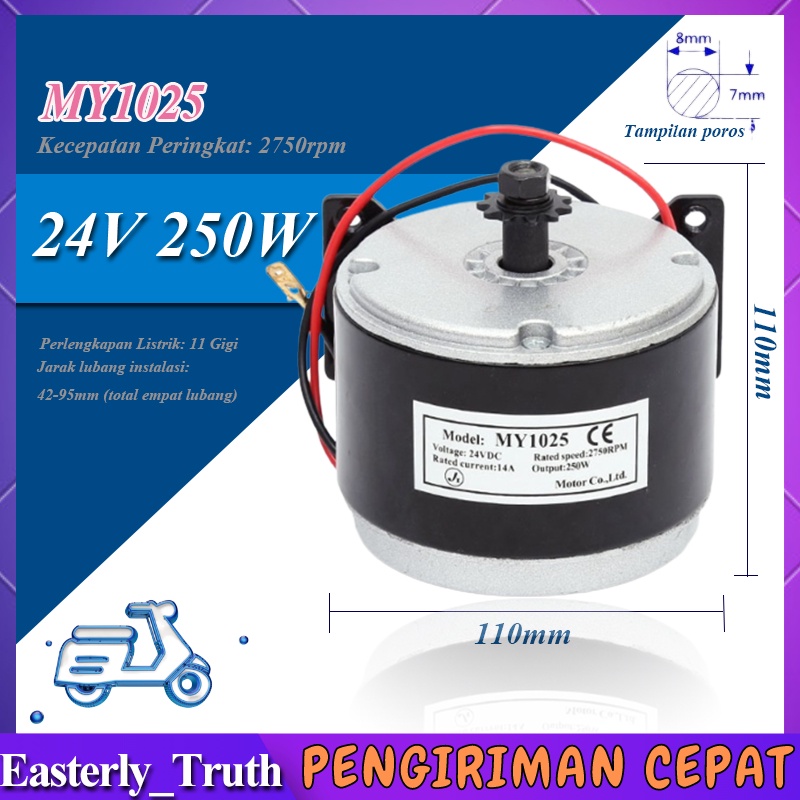 (Ready Stock) Dynamo Motor For Electric Bike Electric Bike Model MY1025 ...